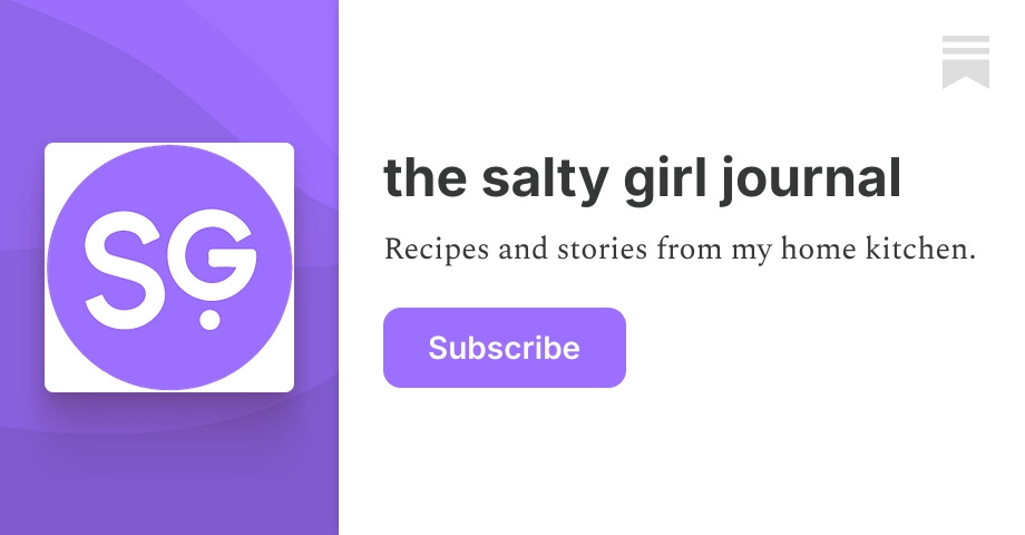 the salty girl journal | Hanna Hughes | Substack
