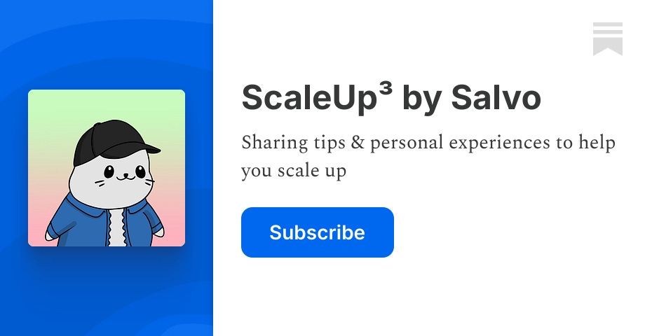 ScaleUp³ by Salvo | Salvo 👑 | Substack