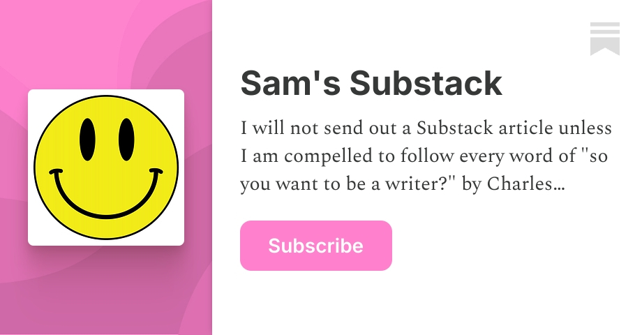 Sam's Substack | Sam Hoffman | Substack