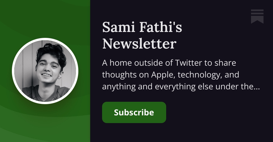 Sami Fathi's Newsletter | Substack