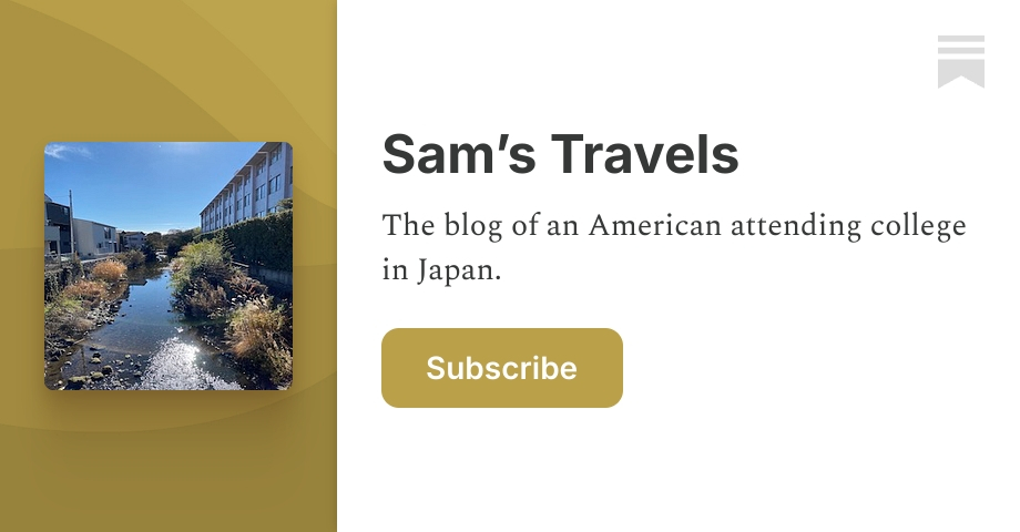 Sam’s Travels | Substack