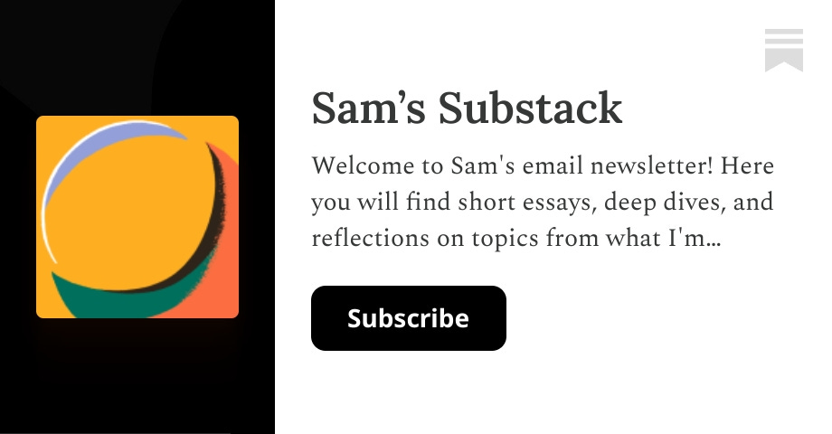 Sam’s Substack | Sam R. | Substack
