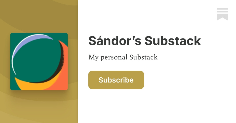 Sándor’s Substack | Substack