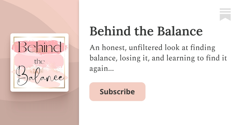 Behind the Balance | Sandy Cooper | Substack