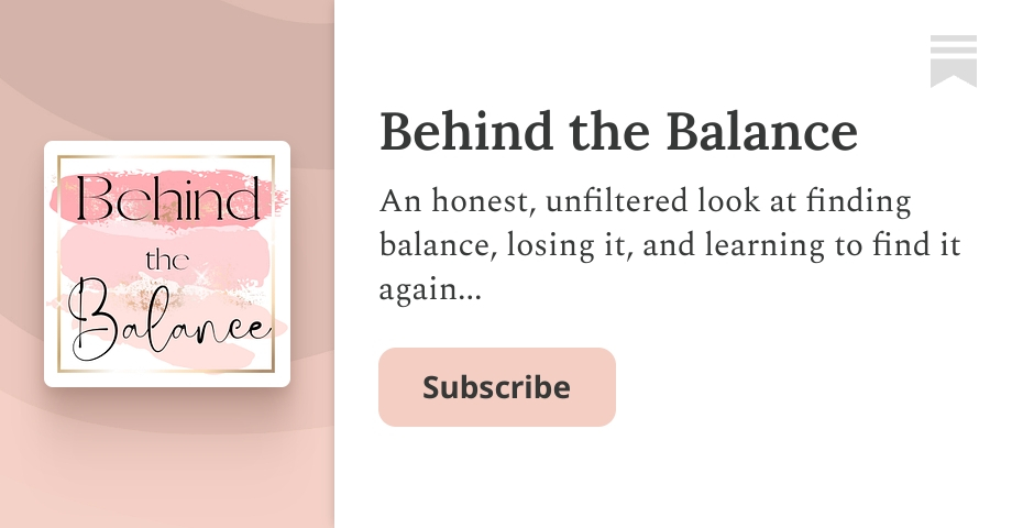 Behind the Balance | Sandy Cooper | Substack