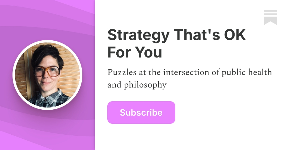 Strategy That's OK For You | Sarah Dick | Substack