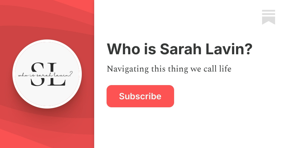 Neighborhood Run - Who is Sarah Lavin?