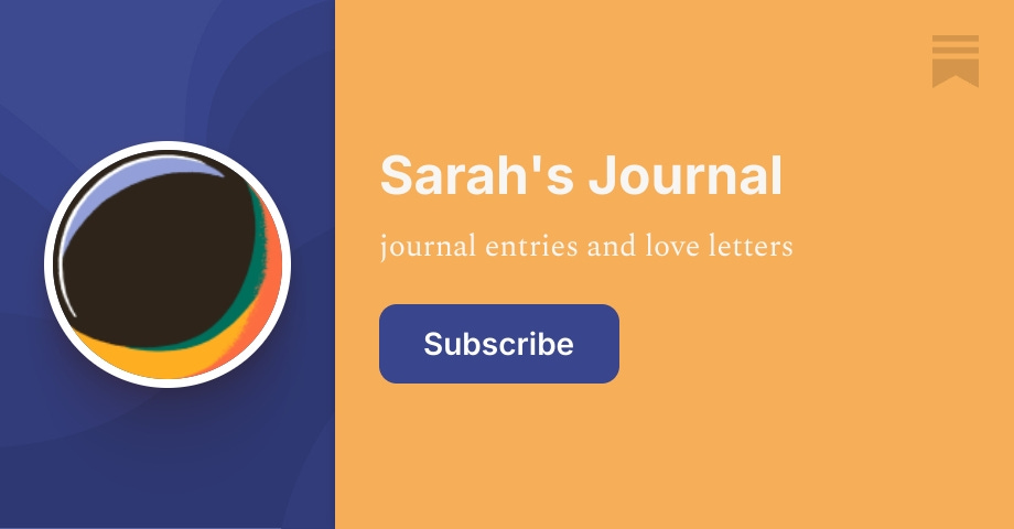 About - Sarah's Journal