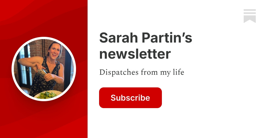 Sarah Partin’s newsletter | Substack