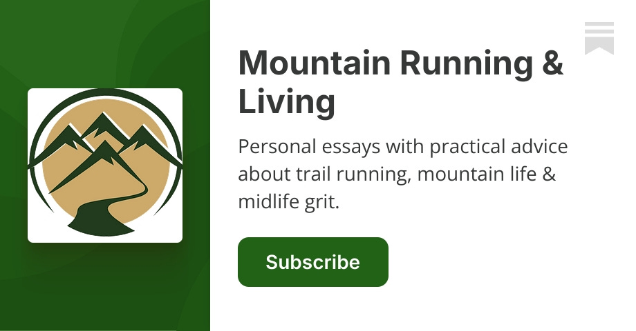 Mountain Running & Living | Sarah Lavender Smith | Substack
