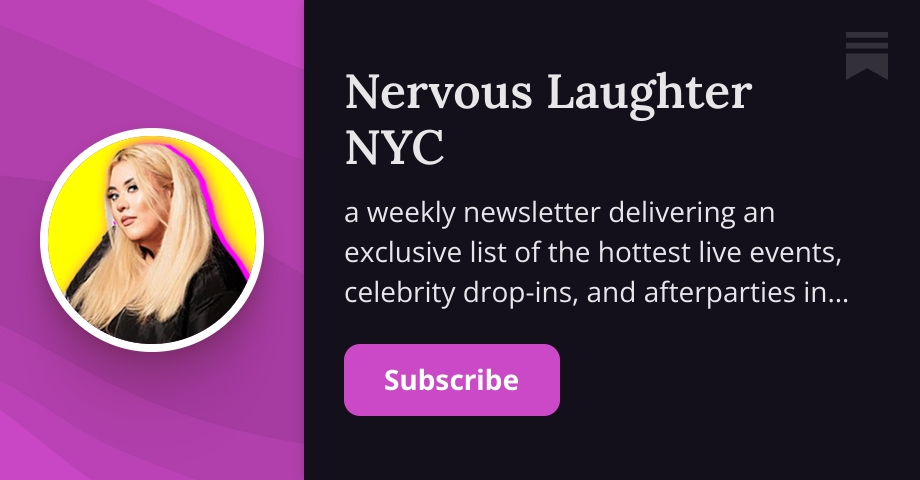 Nervous Laughter NYC | Sarah Suzuki-Harvard | Substack