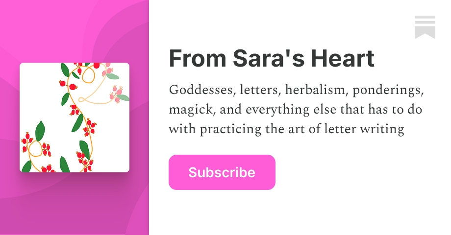 Separating from Substack - From Sara's Heart