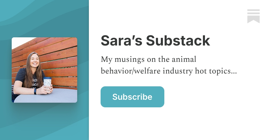 Sara’s Substack | Sara Miles, CPDT-KA | Substack