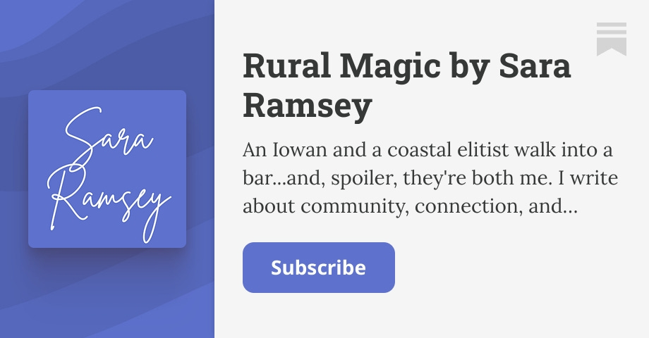 starting is the hardest part - Rural Magic by Sara Ramsey