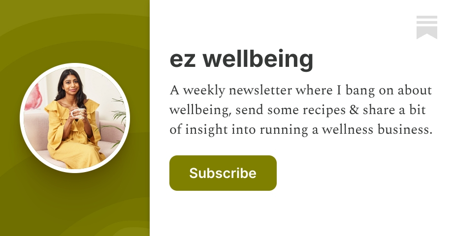 ez wellbeing | Sasha Sabapathy | Substack