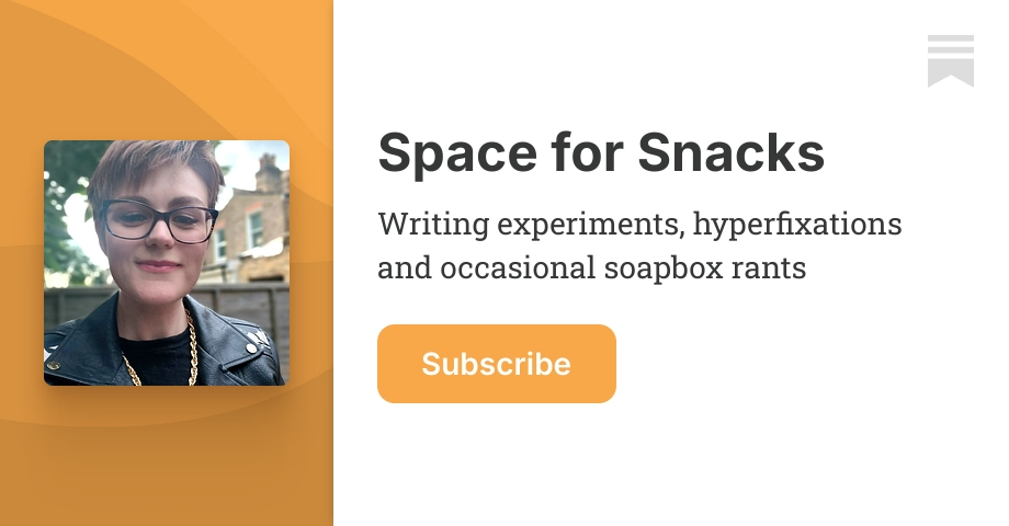 Space for Snacks | Sasha Sienna | Substack