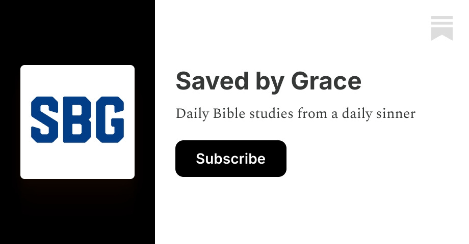 Saved by Grace | Zach Fleer | Substack