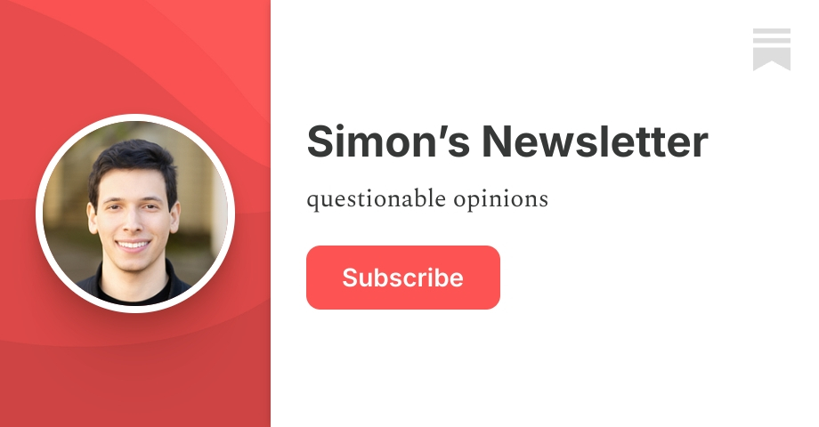 The Final Boss Of Hinge - Simon’s Newsletter