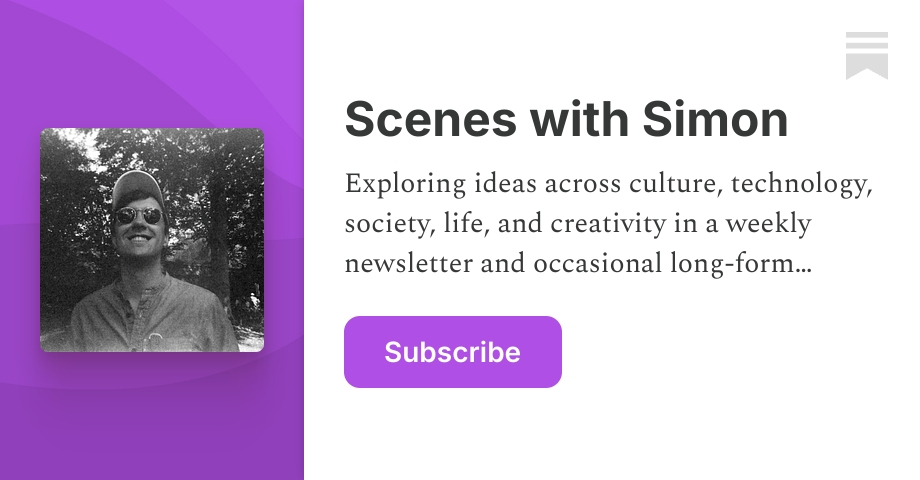 Scenes with Simon | Simon de la Rouviere | Substack