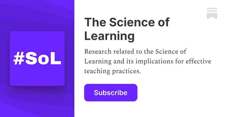 The Science of Learning | Jim Hewitt | Substack