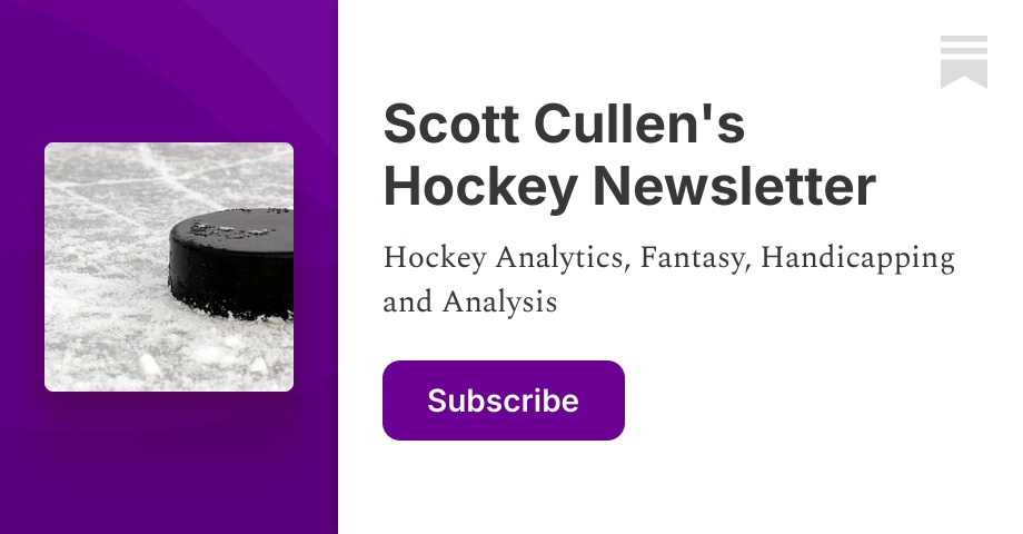 Scott Cullen's Hockey Newsletter | Substack