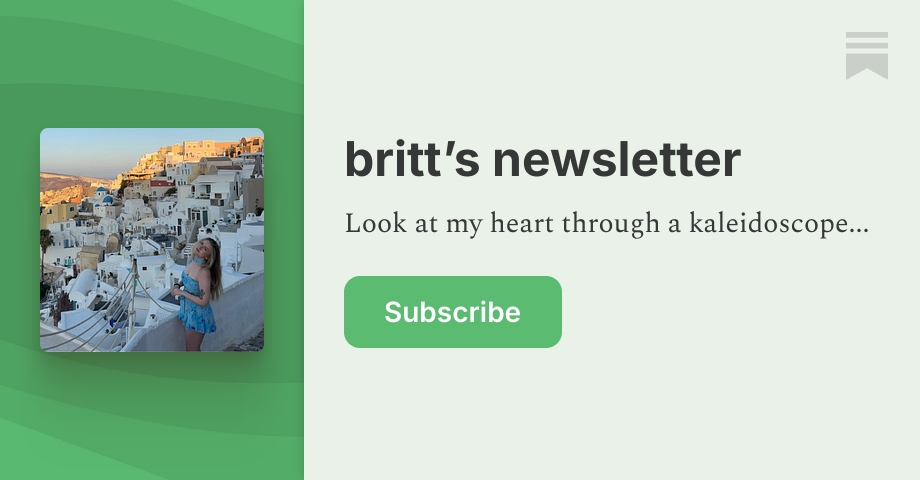 britt’s newsletter | britt helene | Substack