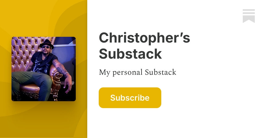 Welcome!! - by Christopher Jr - Christopher’s Substack