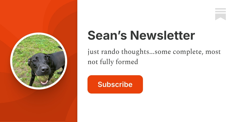 Sean’s Newsletter | Sean Mulford | Substack