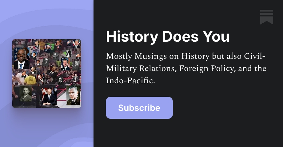 History Does You | Secretary of Defense Rock | Substack