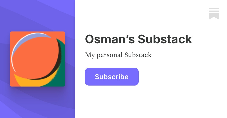 Osman’s Substack | Substack