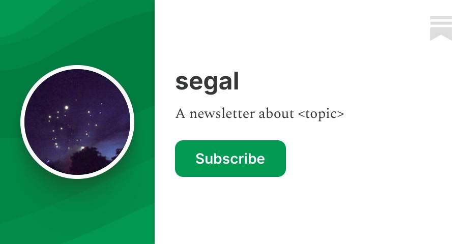 segal | Max Segal | Substack