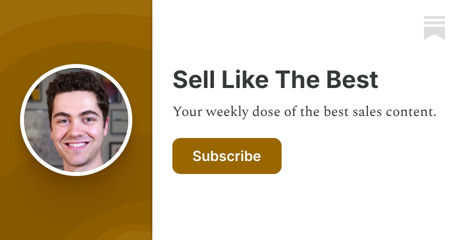 Sell Like The Best | Toby Willcocks | Substack