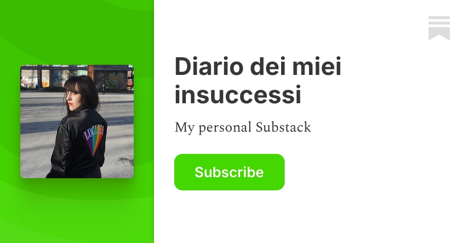 Diario dei miei insuccessi | SerenaDoe_ | Substack