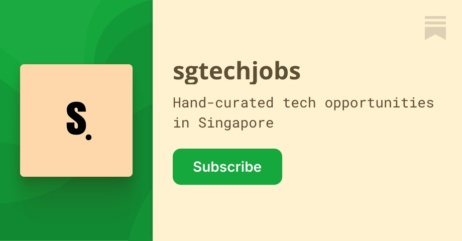 sgtechjobs | Bennett Clement | Substack