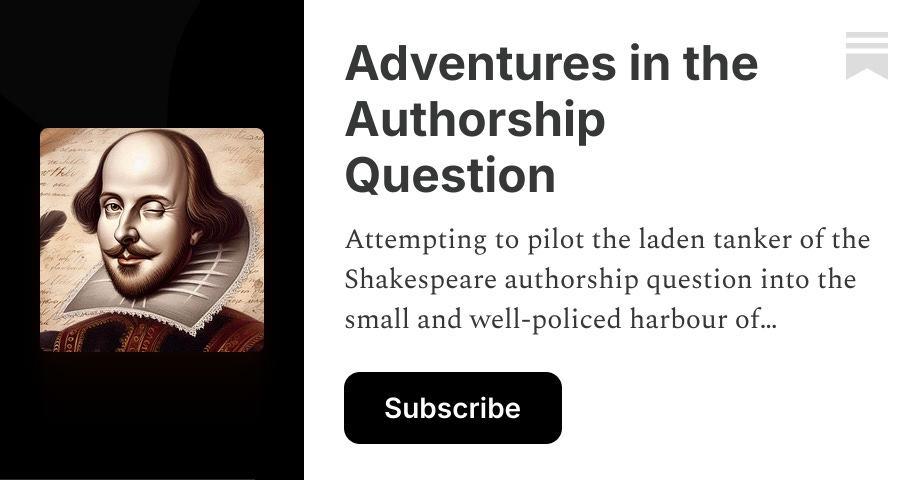 Adventures in the Authorship Question | Substack