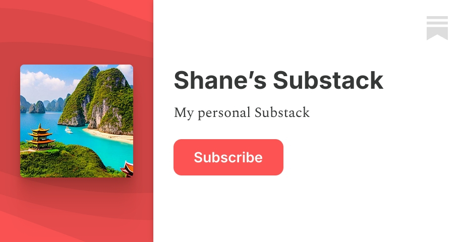 Shane’s Substack | Shane Williamson | Substack