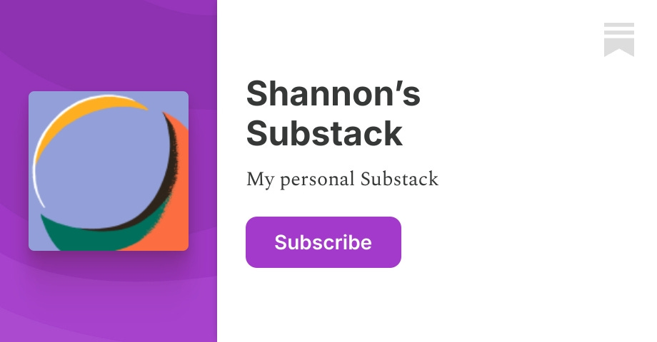 Shannon’s Substack | Shannon Miller | Substack