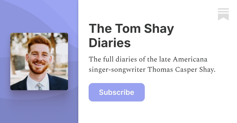 The Tom Shay Diaries | Isaiah Murtaugh | Substack