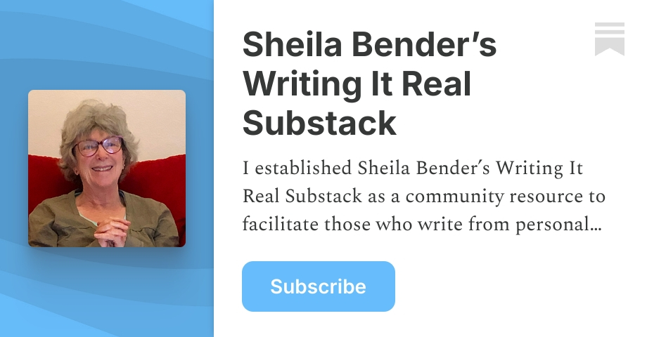 Sheila’s Substack | Sheila Bender | Substack