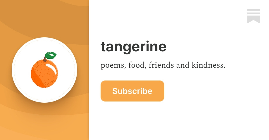 tangerine | shivani | Substack