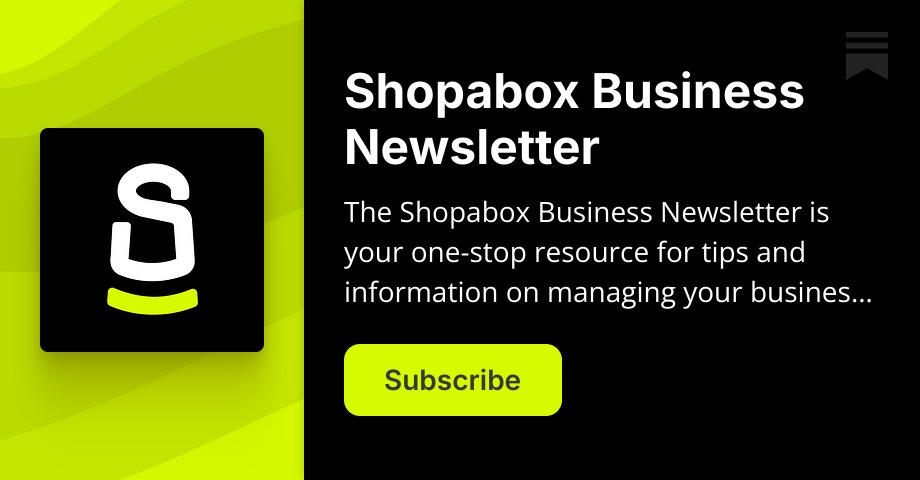 Shopabox Business Newsletter | Substack