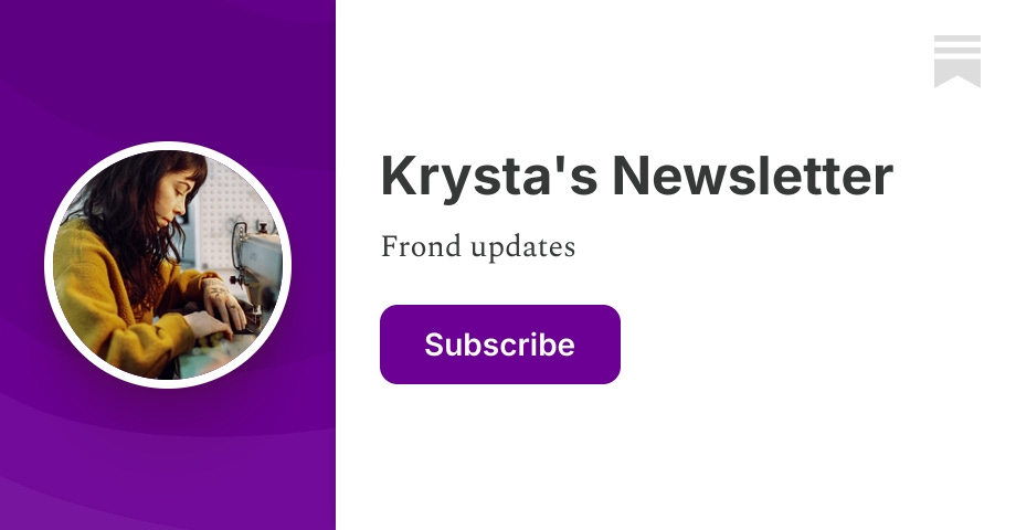 Krysta's Newsletter | Substack
