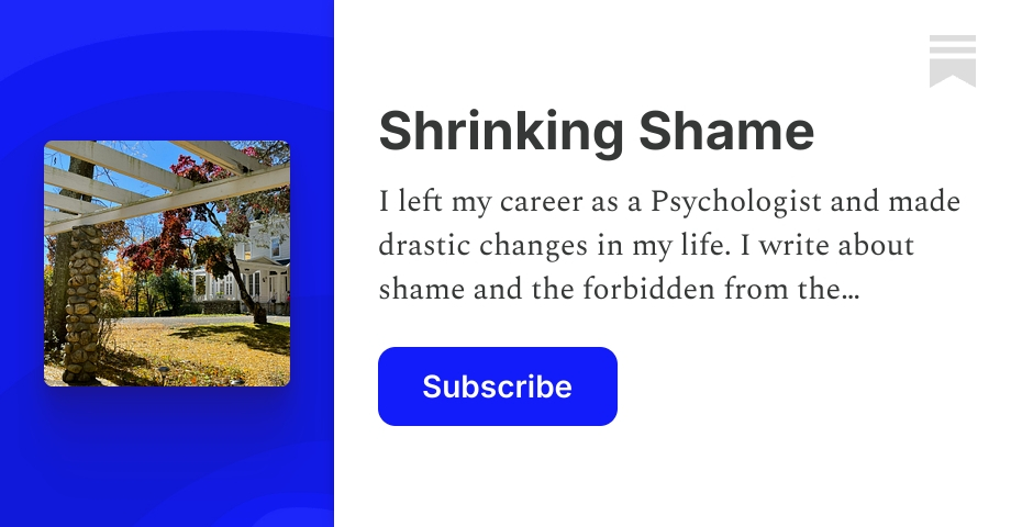 Shrinking Shame | Nancy | Substack
