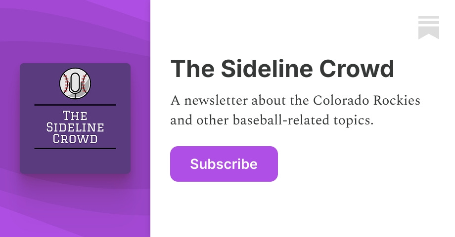 The Sideline Crowd | Skyler Timmins | Substack
