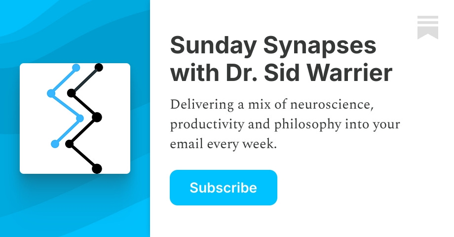 Sunday Synapses | Siddharth Warrier | Substack