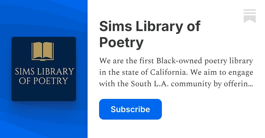 About - Sims Library of Poetry