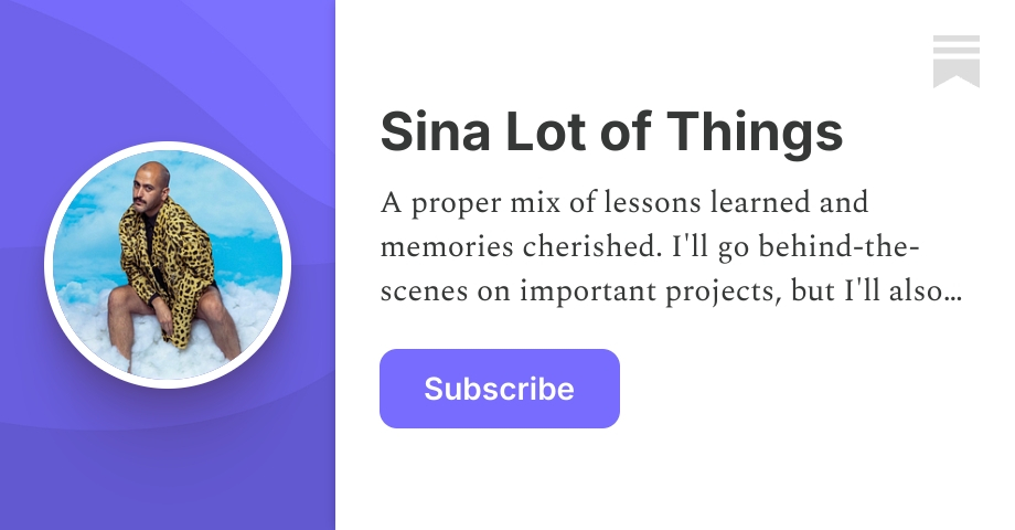 Sina Lot of Things | Sina Grace | Substack
