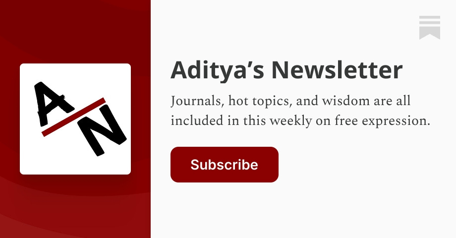 Aditya’s Newsletter | Digav Aaditya Singh Rajput | Substack