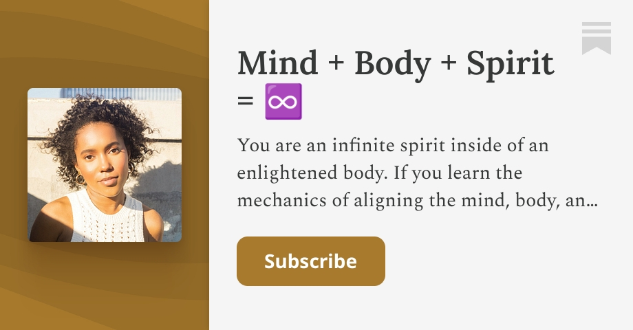 Mind + Body + Spirit = ♾️ | Skye Hendon | Substack