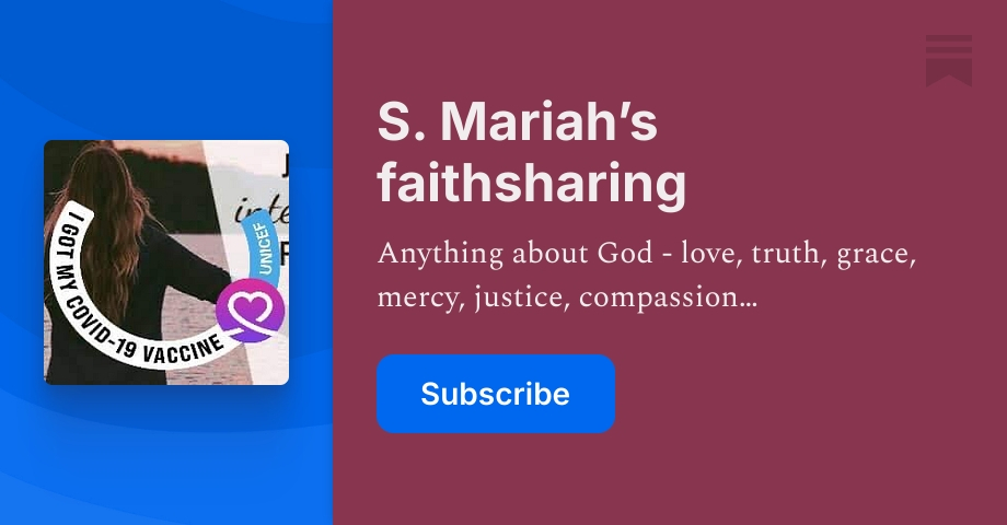 S. Mariah’s faithsharing | Substack